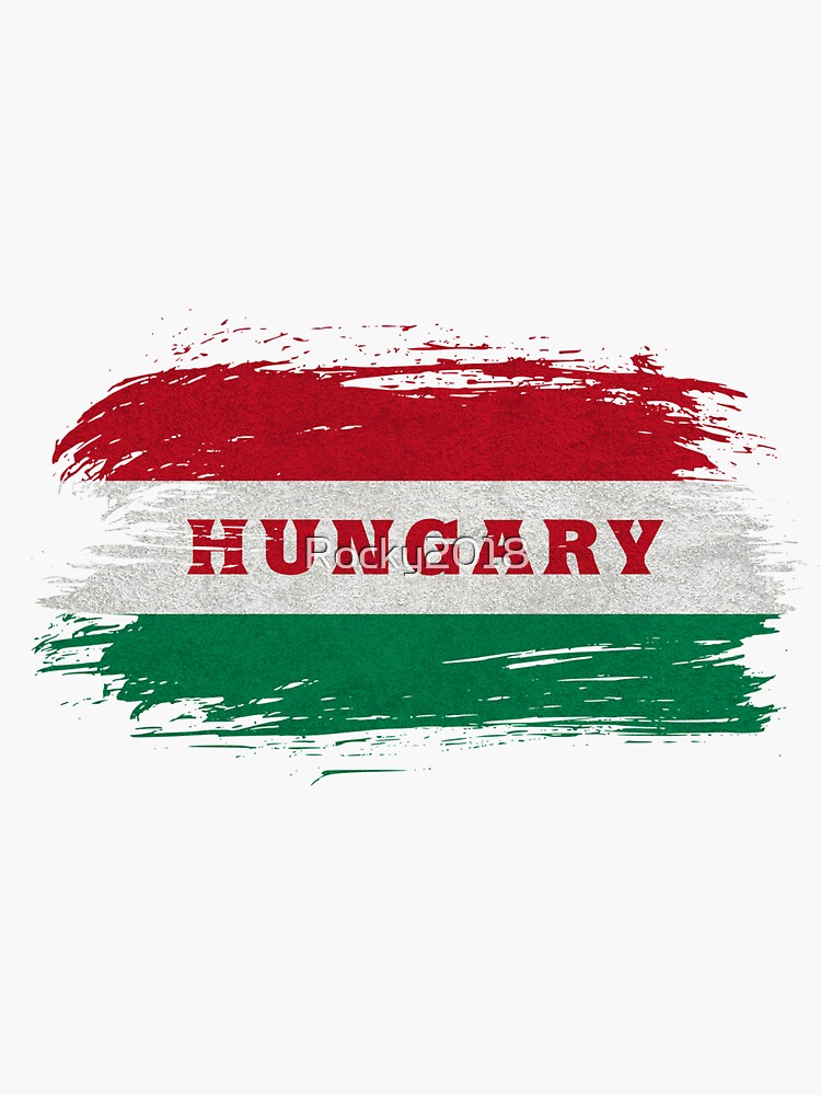 "Hungary vintage flag / gift Budapest" Sticker for Sale by Rocky2018 ...