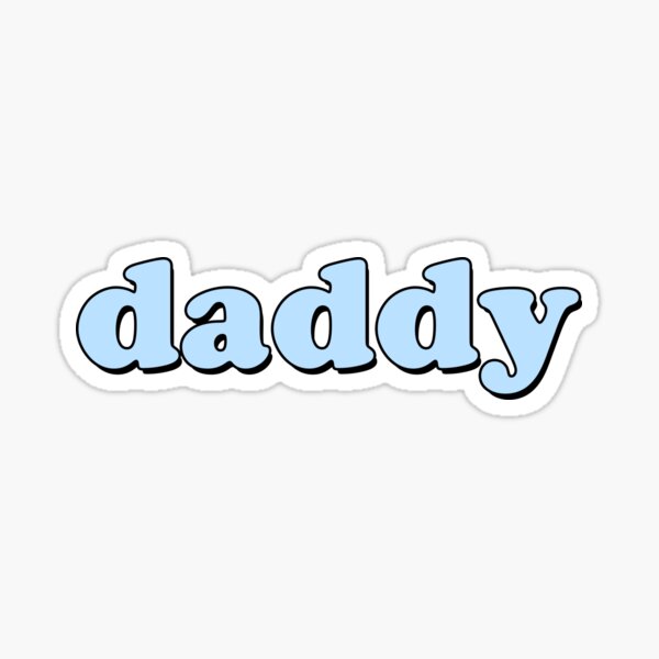 "Daddy Blue Aesthetic T-Shirt" Sticker by joethecannon | Redbubble