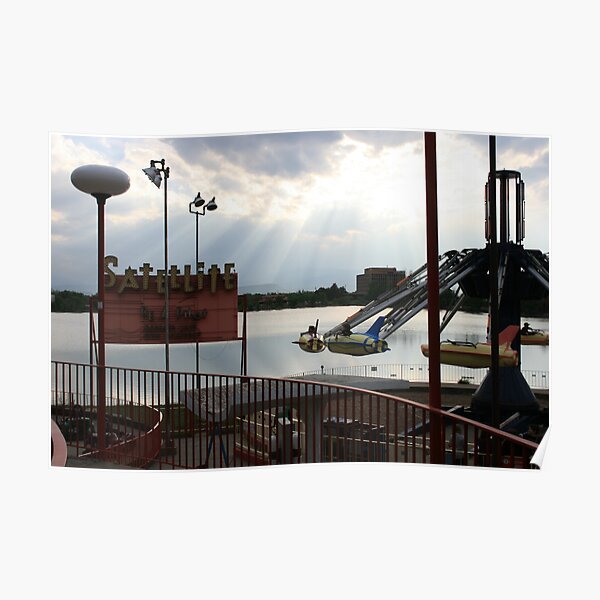 "Satellite Ride Over Lake Rhoda" Poster for Sale by jeangirl | Redbubble