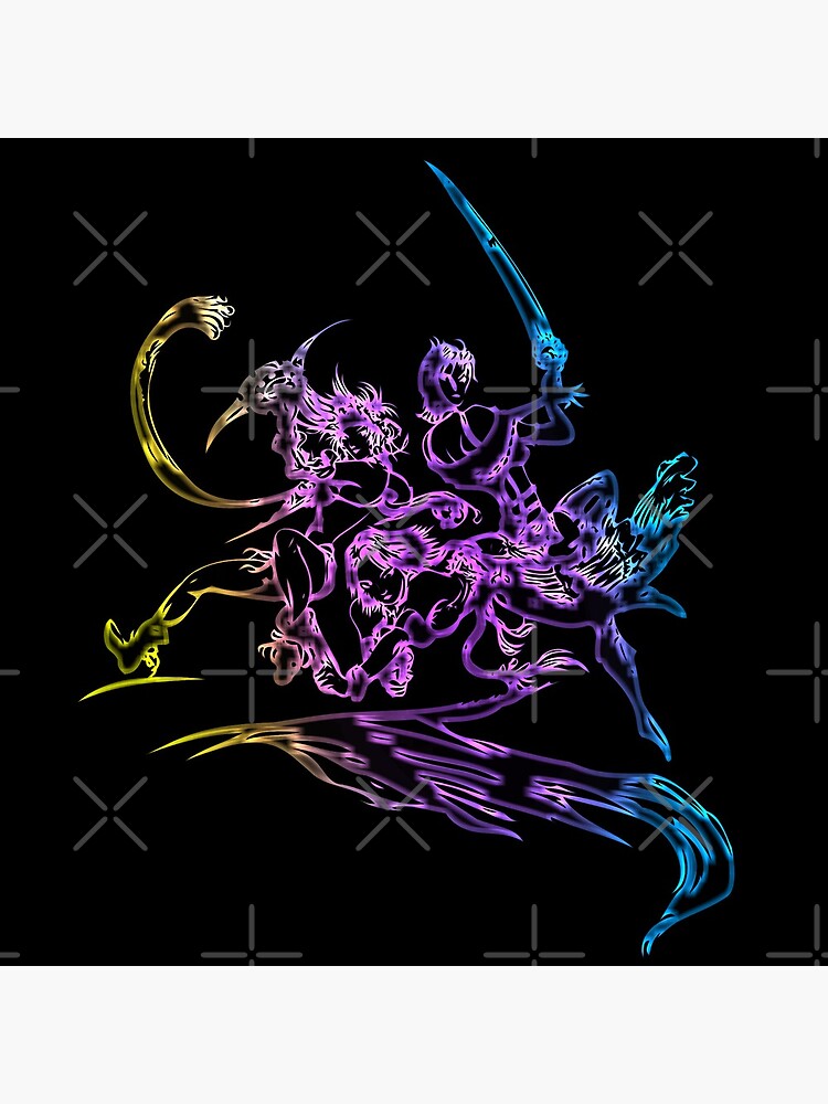"-FINAL FANTASY- Final Fantasy X-2 Neon Logo" Art Print by ShimadaSan ...