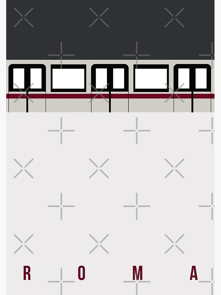 "Metropolitana di Roma - Rome Metro" Art Print by knappidesign | Redbubble