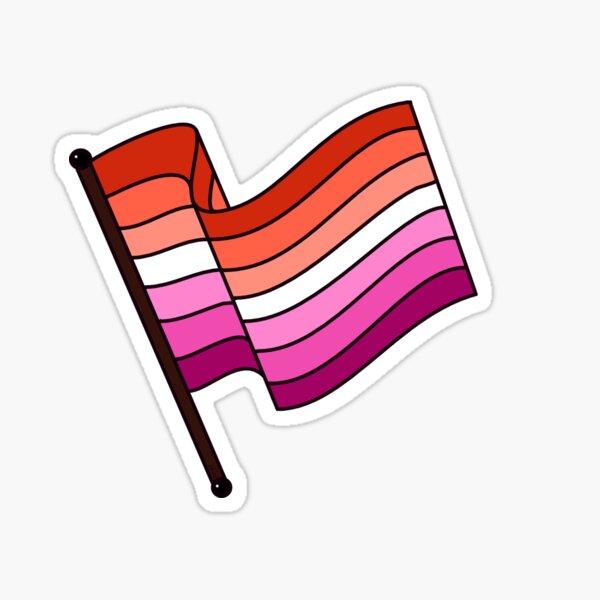 Lesbian Pride Flag Sticker For Sale By Xoshae Redbubble