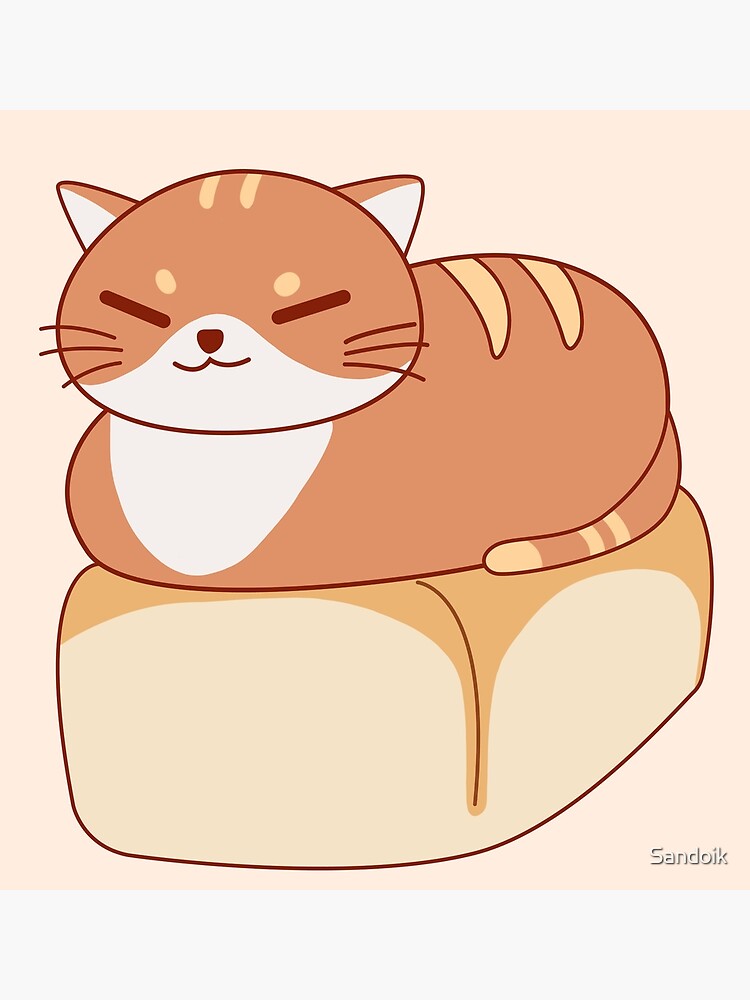 "Cat Loaf" Poster for Sale by Sandoik | Redbubble