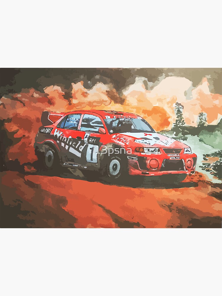 "Rally EVO 5 Painting" Sticker for Sale by l13psna | Redbubble