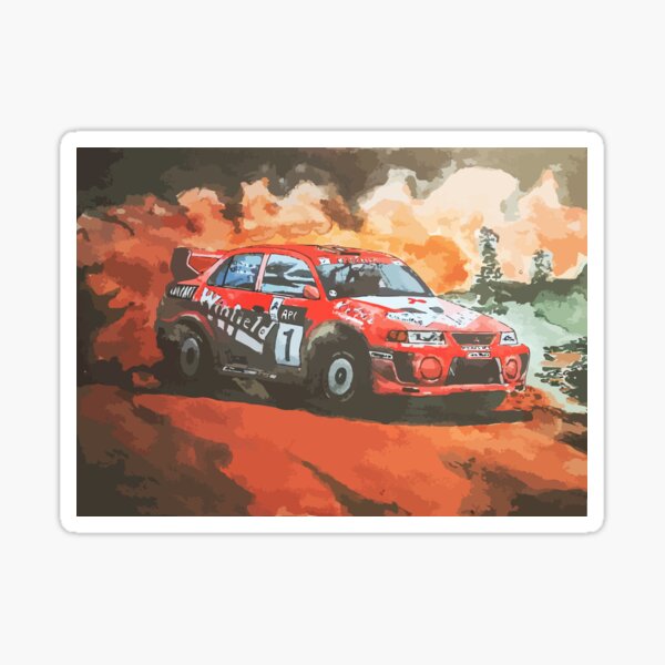 "Rally EVO 5 Painting" Sticker for Sale by l13psna | Redbubble
