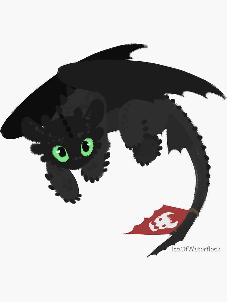 "Toothless (HTTYD2)" Sticker for Sale by IceOfWaterflock | Redbubble