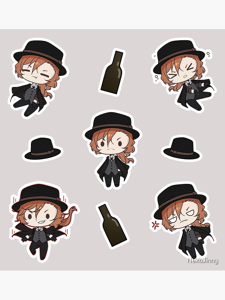 "CHIBI Chuuya Nakahara" Framed Art Print for Sale by NekoJinny | Redbubble
