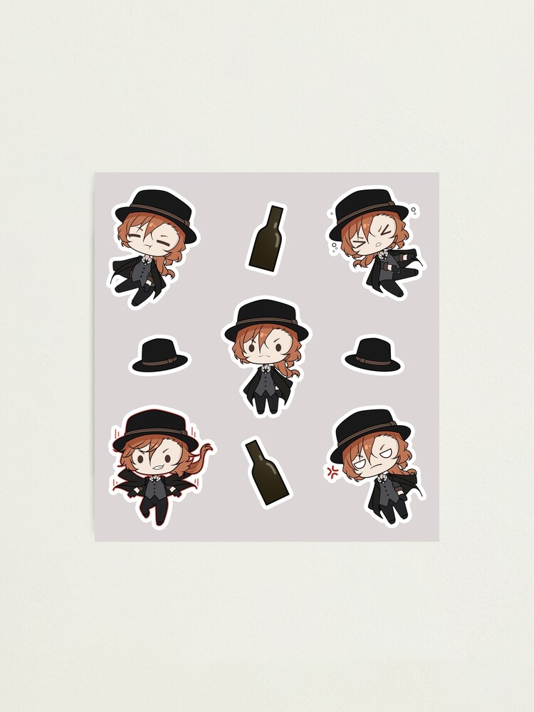"CHIBI Chuuya Nakahara" Photographic Print by NekoJinny | Redbubble