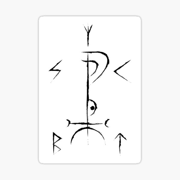 "Fjolnir /// Norse Stave (Variant I)" Sticker for Sale by FosterChild7 ...