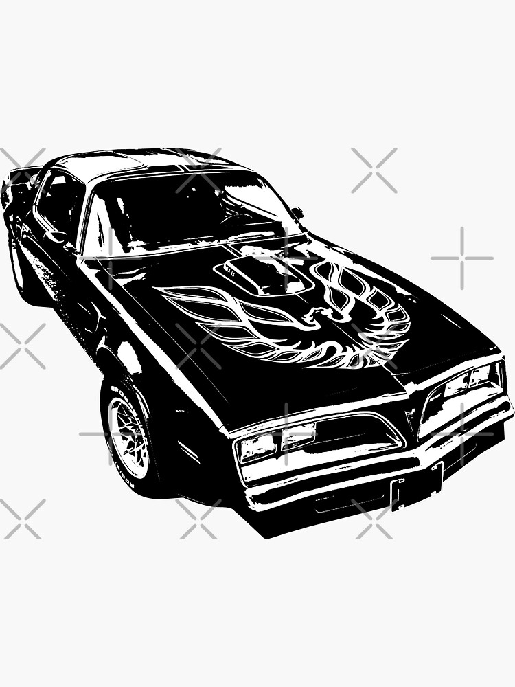 "1978 Trans am " Sticker by GrizzlyVision | Redbubble