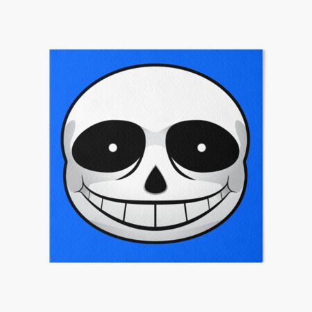 "Sans Undertale Vector Skull" Art Board Print for Sale by BitRadical ...