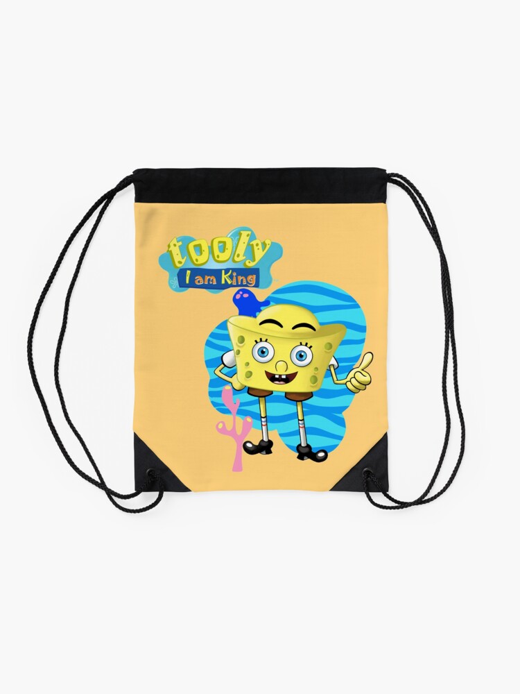 "Tooly - I Am King" Drawstring Bag for Sale by Spongegasmic | Redbubble