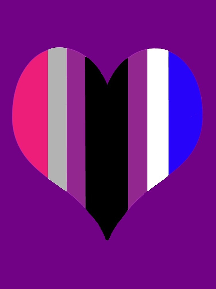 "Biromantic Heart" Drawstring Bag for Sale by Infuriating | Redbubble