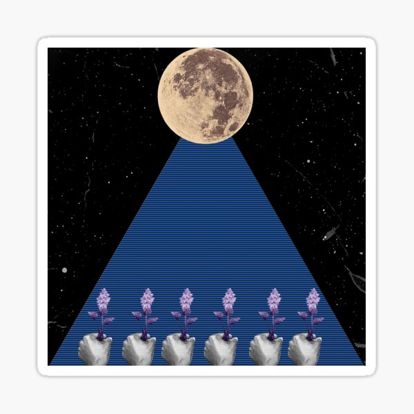 "Moonlight" Sticker for Sale by studioaghatise | Redbubble