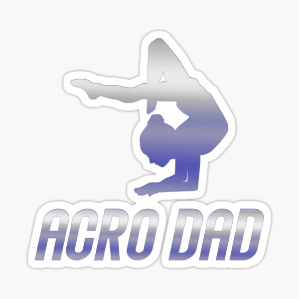 "Acro Dad" Sticker for Sale by SpeculationsArt | Redbubble
