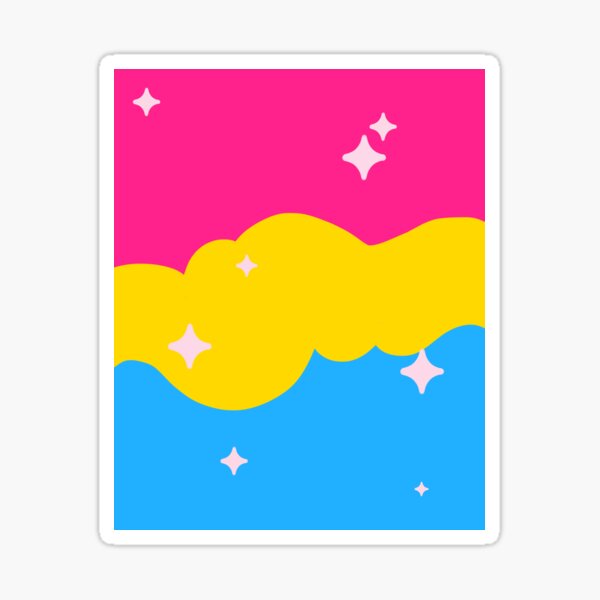 "Pan Flag" Sticker for Sale by sassytictac | Redbubble