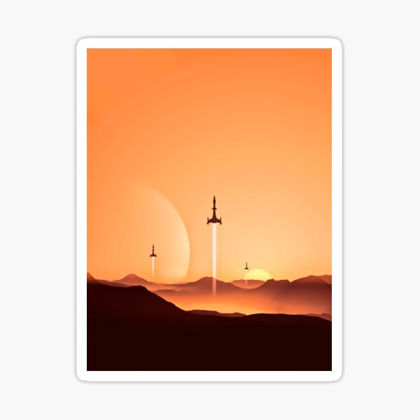 "Space Exploration" Sticker for Sale by magazinecombate | Redbubble