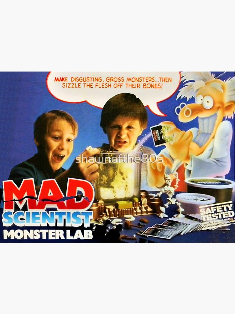 "MAD SCIENTIST - MONSTER LAB " Poster for Sale by shawnofthe80s | Redbubble