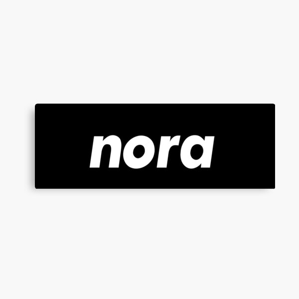 Colours Nora My Name Is Nora Canvas Prints | Redbubble