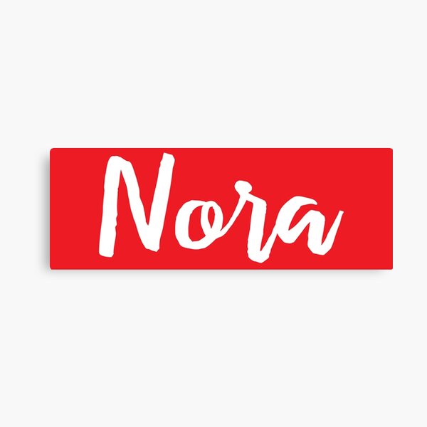 Colours Nora My Name Is Nora Canvas Prints | Redbubble
