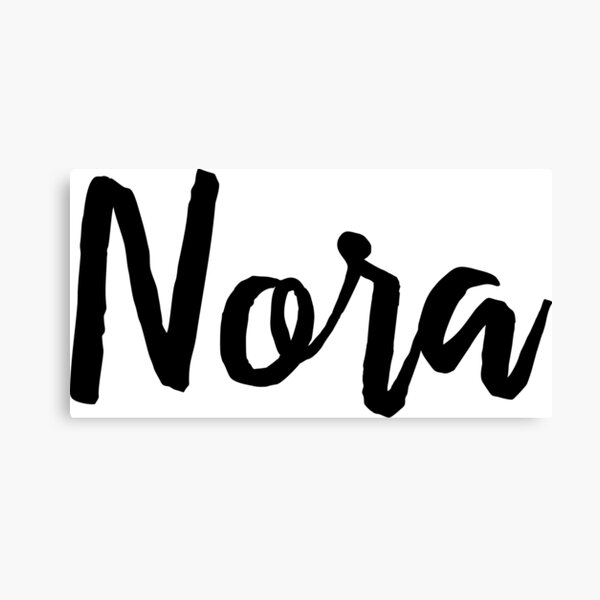 Colours Nora My Name Is Nora Canvas Prints | Redbubble