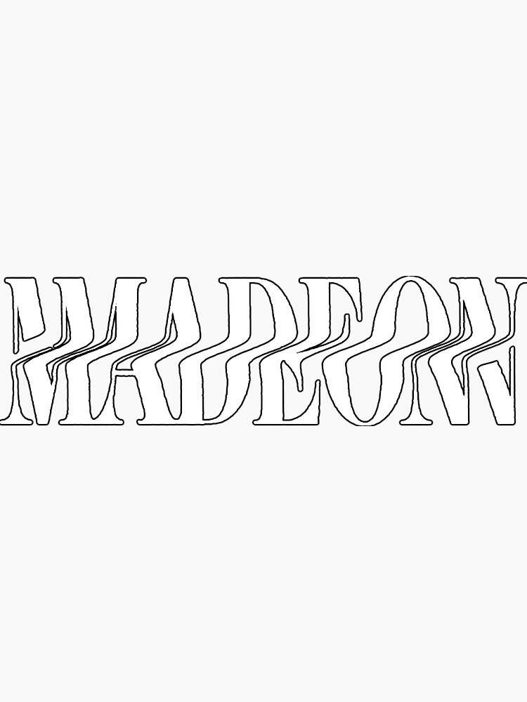"Madeon New Logo - White " Sticker for Sale by jpworlds | Redbubble