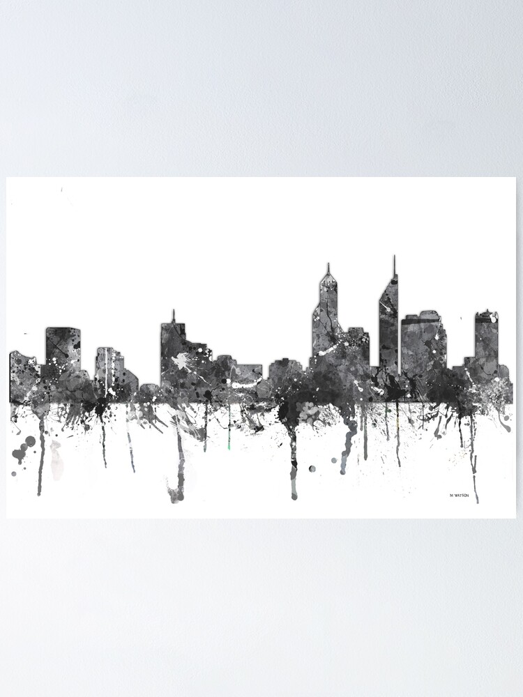 "Perth, Western Australia Skyline" Poster for Sale by marlenewatson ...