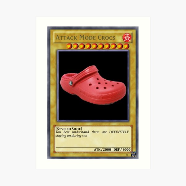 "Attack Mode Crocs" Art Print by apollosale | Redbubble