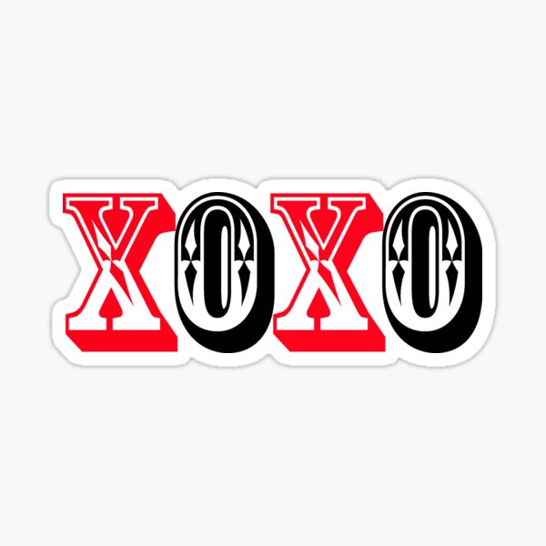 "XOXO" Sticker for Sale by nuttylass1 | Redbubble