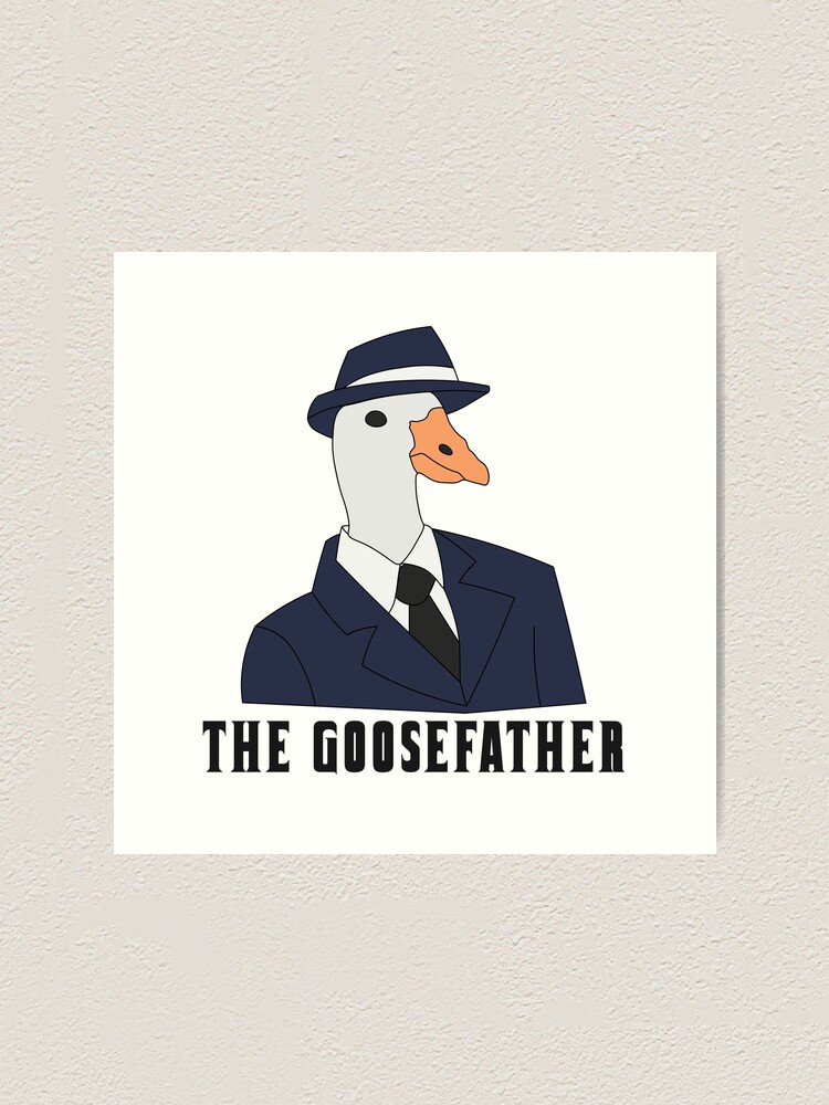 "The Goosefather - Gangster Goose" Art Print for Sale by Dizzardy ...