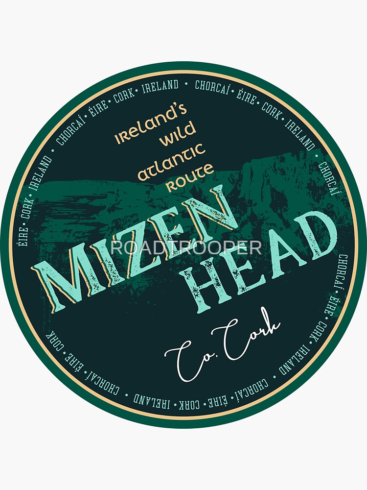 "Mizen head, County Cork, Ireland T-Shirt + Sticker 2" Sticker for Sale ...