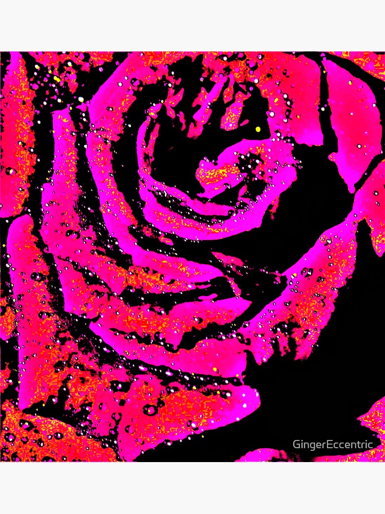 "By Any Other Name Abstract Magnified Rose" Sticker for Sale by ...