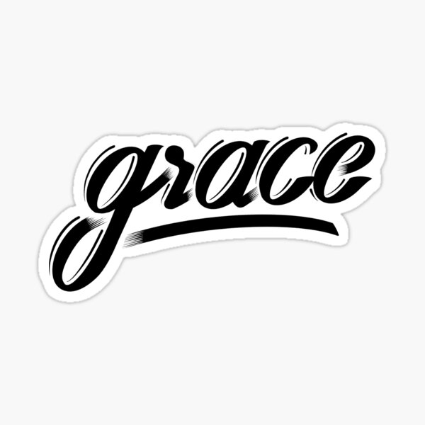 "Grace" Sticker for Sale by 80sKidd | Redbubble