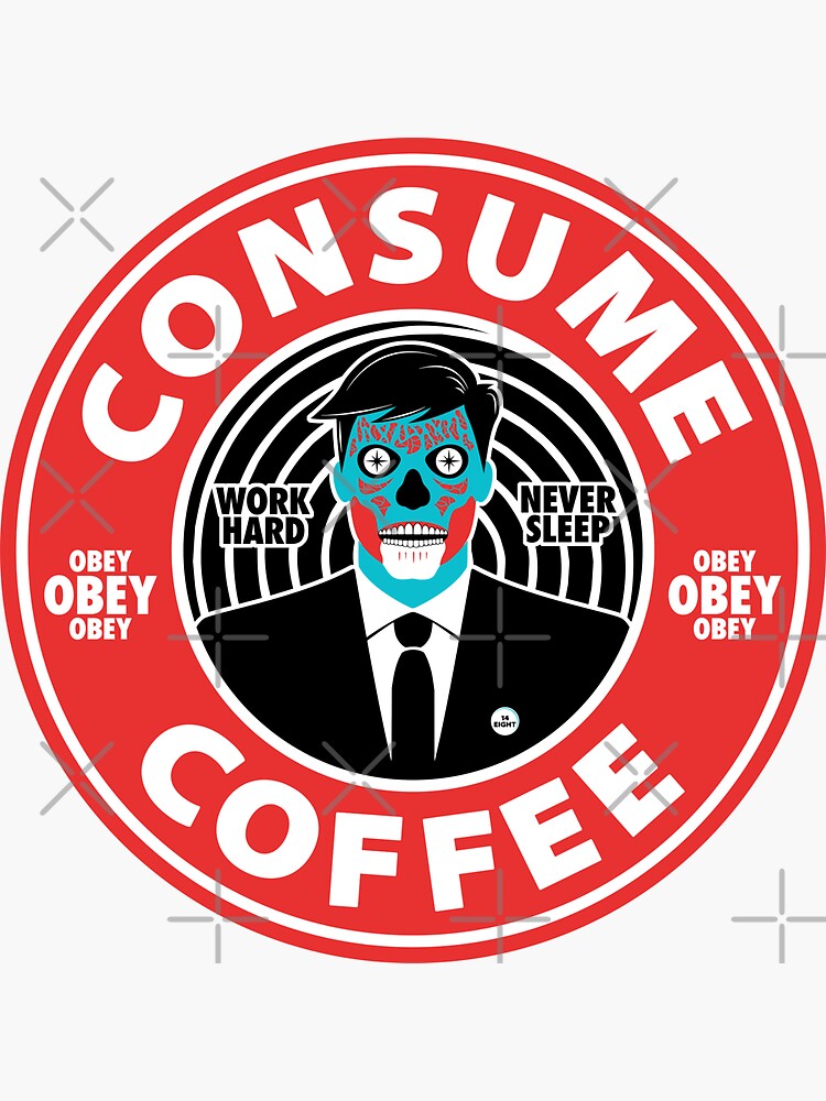 "Consume" Sticker for Sale by 14Eight | Redbubble