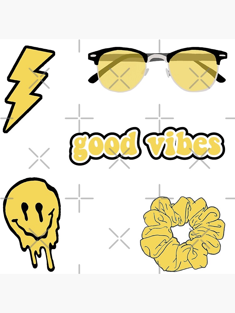 "Yellow Sticker Pack" Poster by Leilasayan | Redbubble