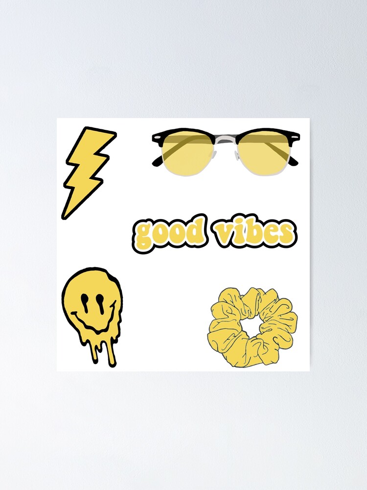 "Yellow Sticker Pack" Poster by Leilasayan | Redbubble