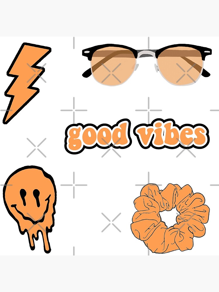 "Orange Sticker Pack" Poster for Sale by Leilasayan | Redbubble
