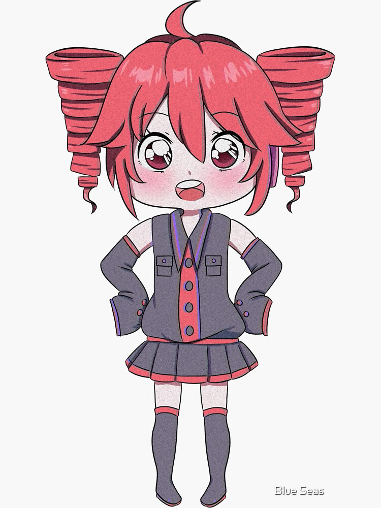 "Chibi Teto Kasane" Sticker by The-Janie | Redbubble