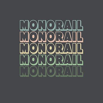 "Monorail Vintage Font" Poster for Sale by FandomTrading | Redbubble
