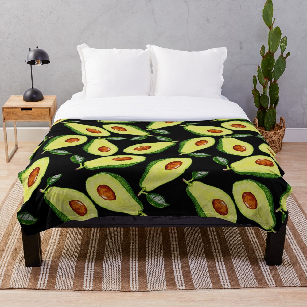 "Cute Green Avocado Healthy Vegan Vegetarian Gift Fruit Food Pattern ...