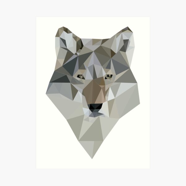 "Polygon Wolf" Art Print by SoStyle | Redbubble
