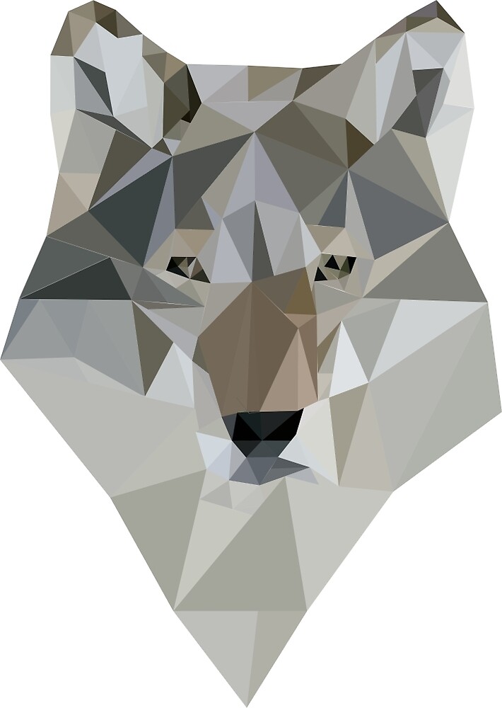 "Polygon Wolf" by SoStyle | Redbubble