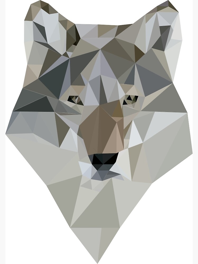 "Polygon Wolf" Art Print by SoStyle | Redbubble