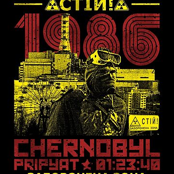 "CHERNOBYL 1986" Sticker for Sale by SxedioStudio | Redbubble