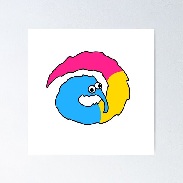 "Pansexual Pride Worm On A String" Poster for Sale by Fernelidae ...