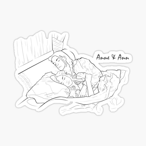 "Anne & Ann" Sticker by LauraHelsbyArt | Redbubble