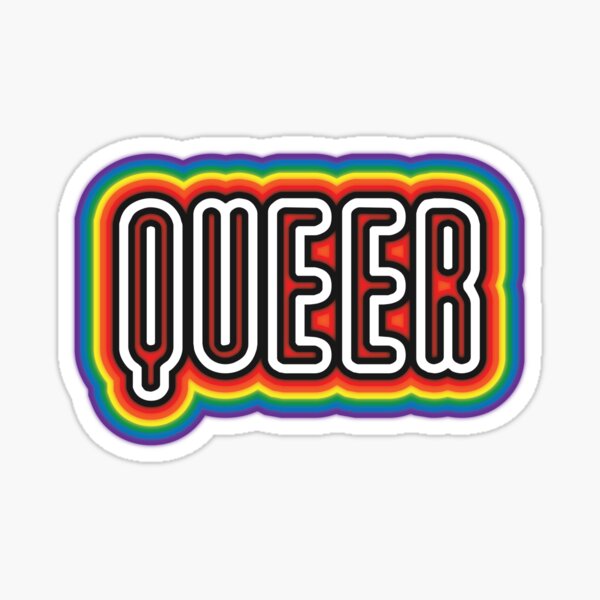 "Queer rainbow" Sticker by lazarusheart | Redbubble