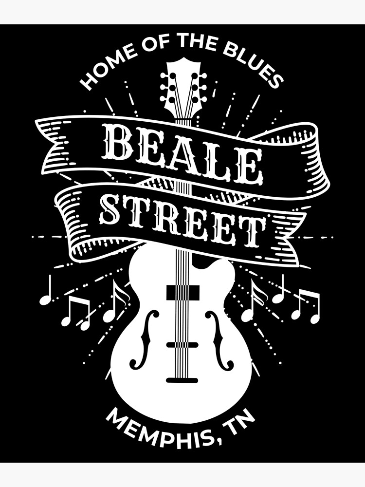 "Beale Street Memphis Tennessee Home of the Blues " Art Print for Sale ...