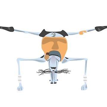 "Bobinsky " Sticker for Sale by eel-eye | Redbubble