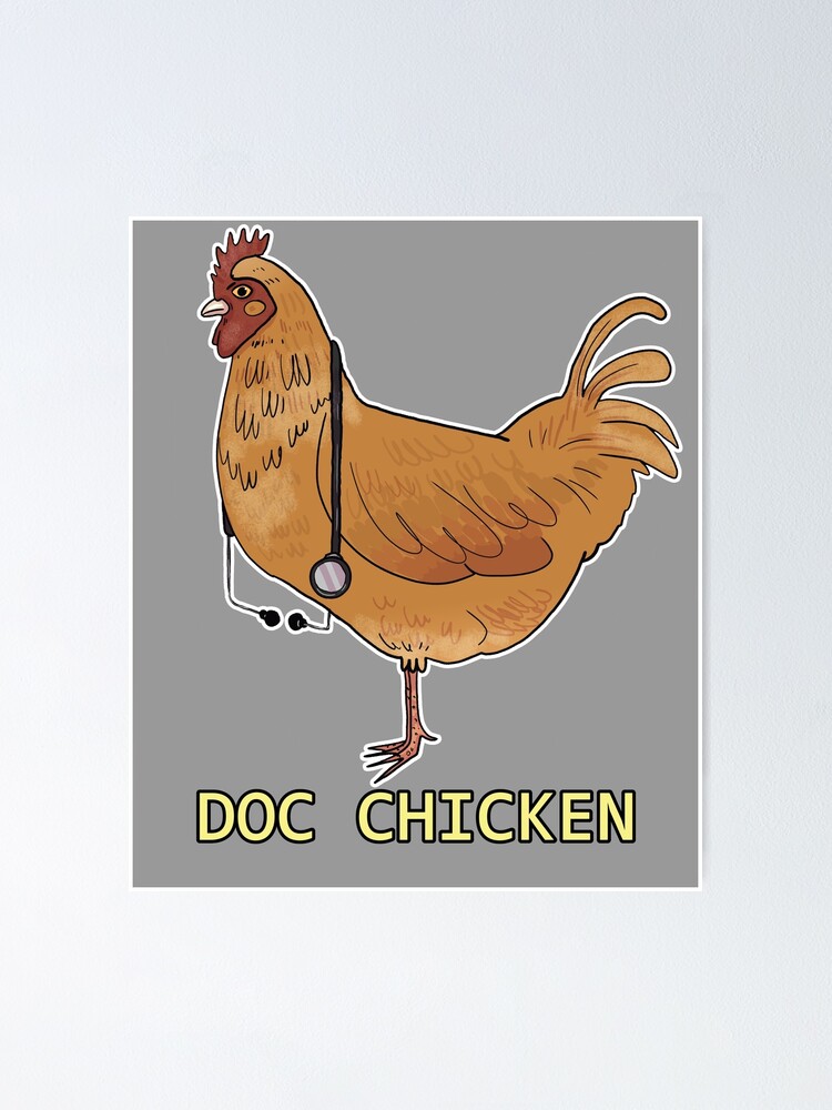 "Doc chicken- Eric Andre Show" Poster for Sale by Abriana-art | Redbubble